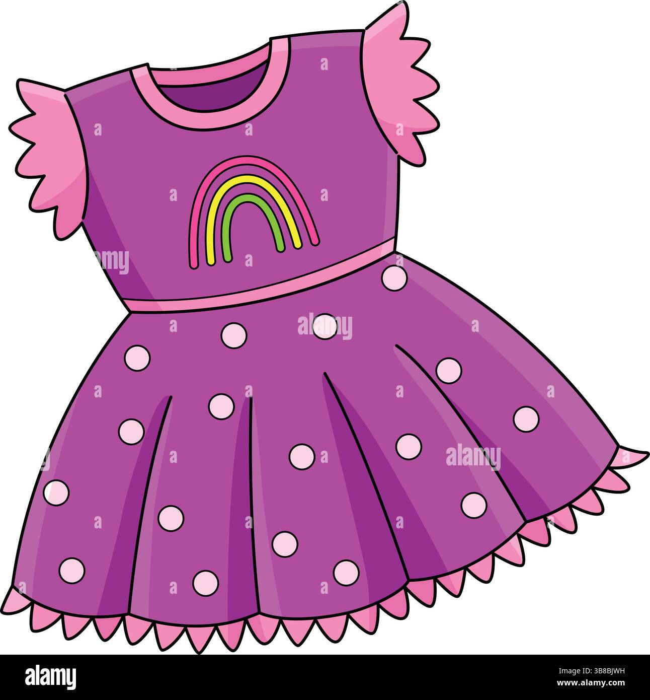 Baby Shower Baby Girl Dress Cartoon Clipart Stock Vector Image & Art ...