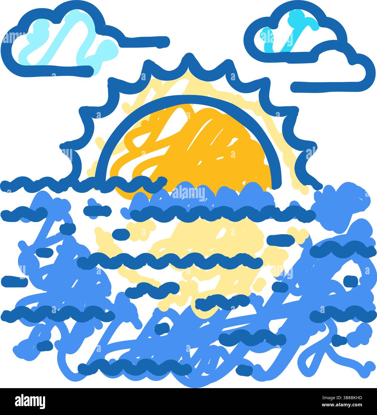 Promotion on sunset landscape Stock Vector Images - Alamy