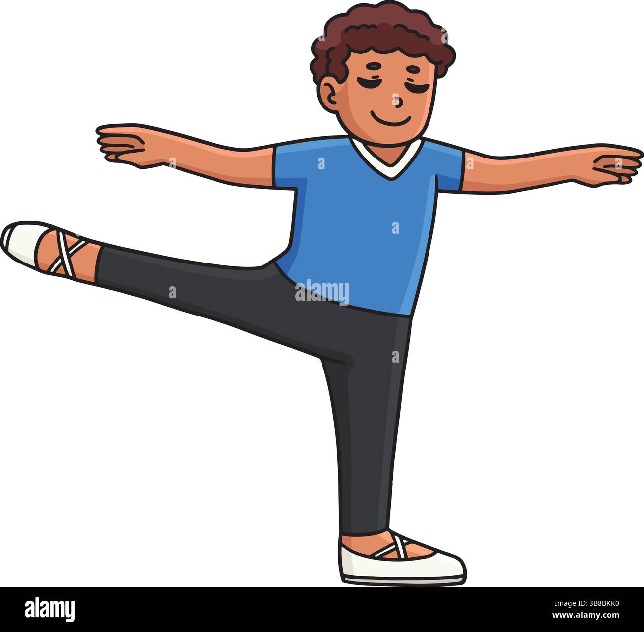 Ballet Danseur in Arabesque Position Clipart Stock Vector Image & Art ...