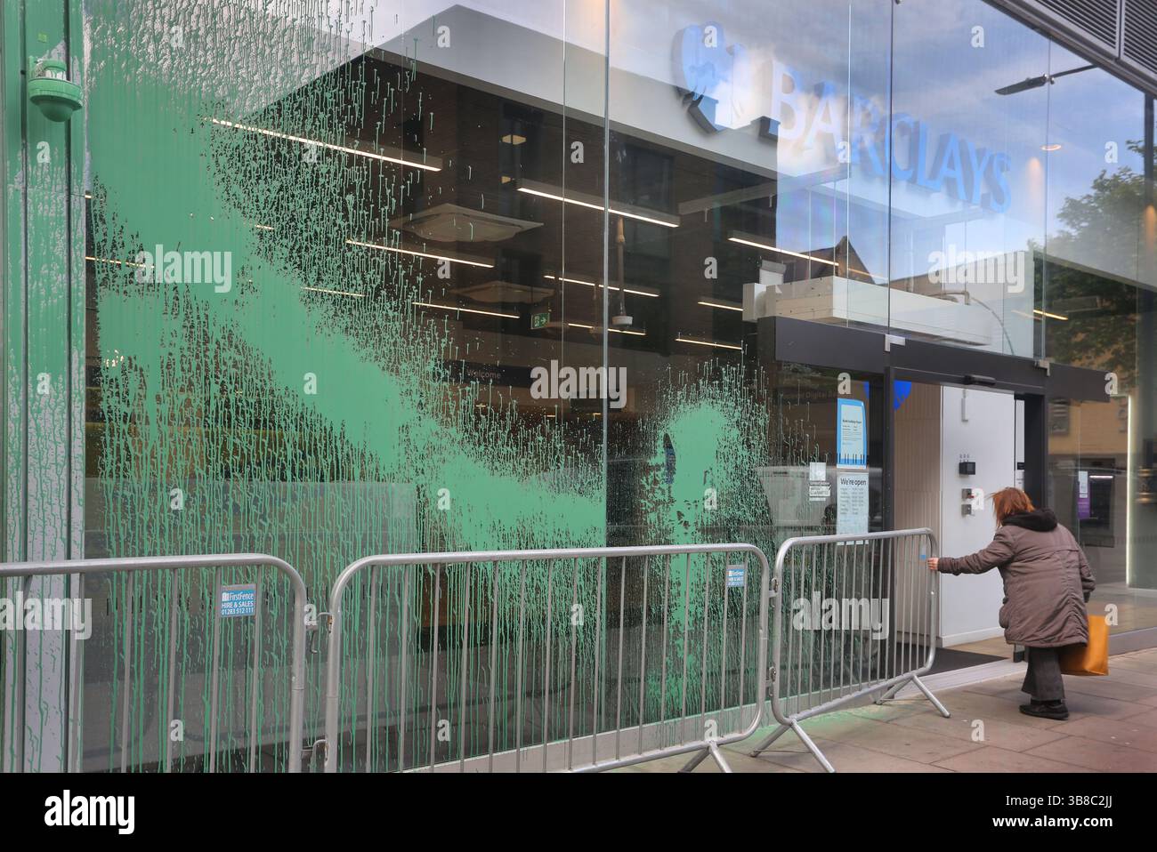 London, England, UK. 7th May, 2025. Protective fencing is placed ...