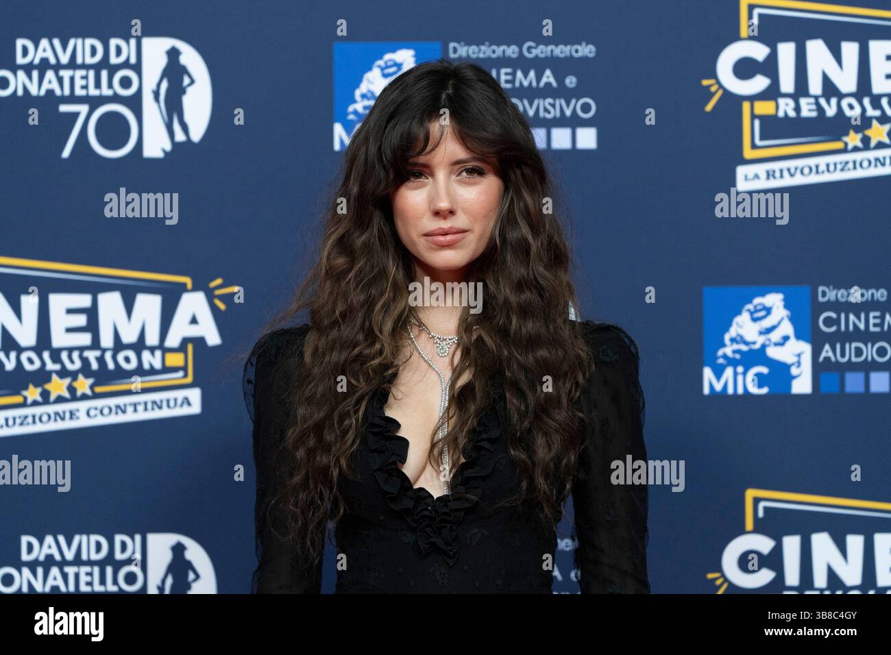 Rome, Italy, October 07, 2025 - Celeste Dalla Porta attends red carpet for David di Donatello ...