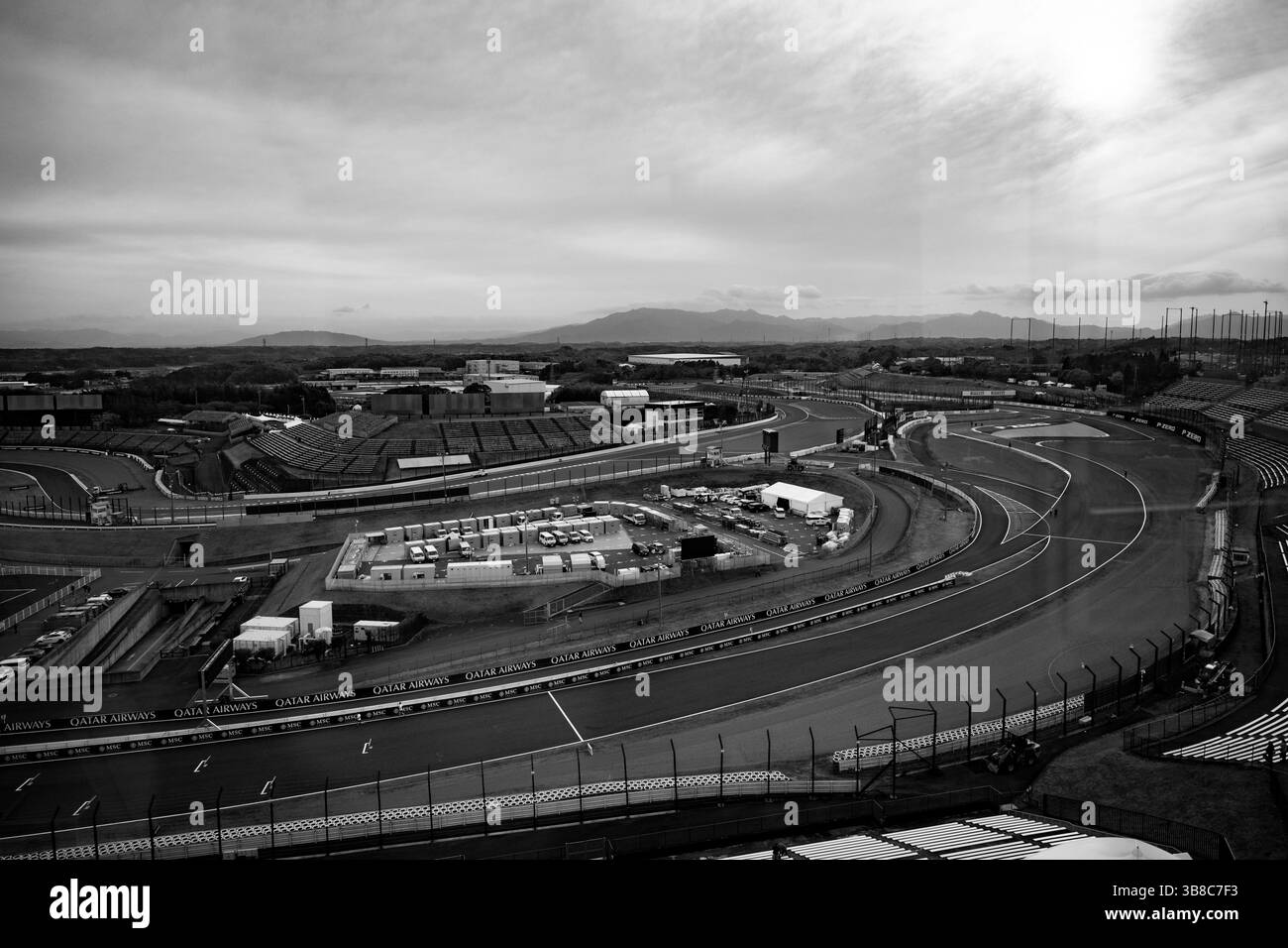 April 4, 2024, Suzuka, Mie, Japan: Suzuka Circuit views from the ferris ...