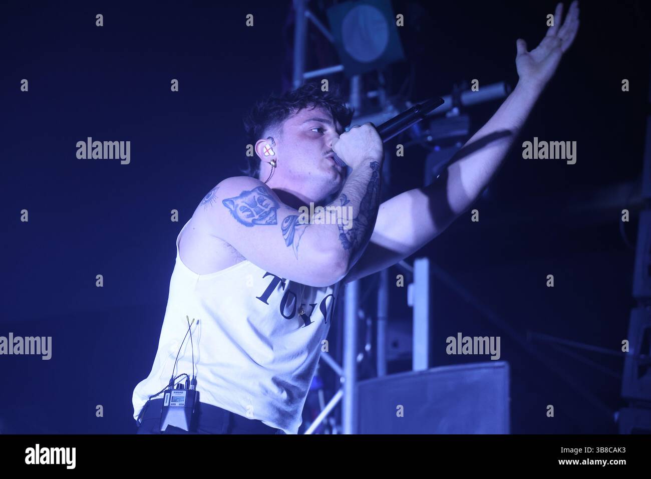 Bologna, Italy. 07th May, 2025. Italian singer Olly on stage at ...