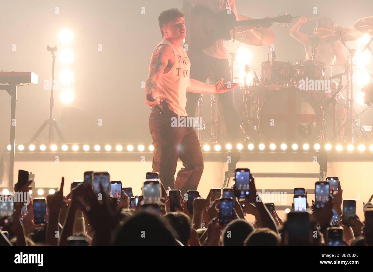Bologna, Italy. 07th May, 2025. Italian singer Olly on stage at ...