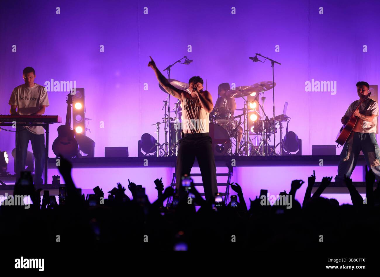 Music Concert - Italian singer Olly during Lo rifarei, lo rifaremo ...