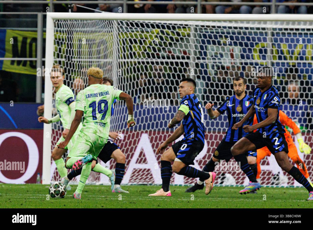 Lamine Yamal seen during UEFA Champions League semifinal game between ...