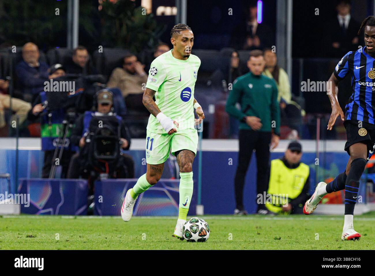 Raphinha seen during UEFA Champions League semifinal game between teams ...