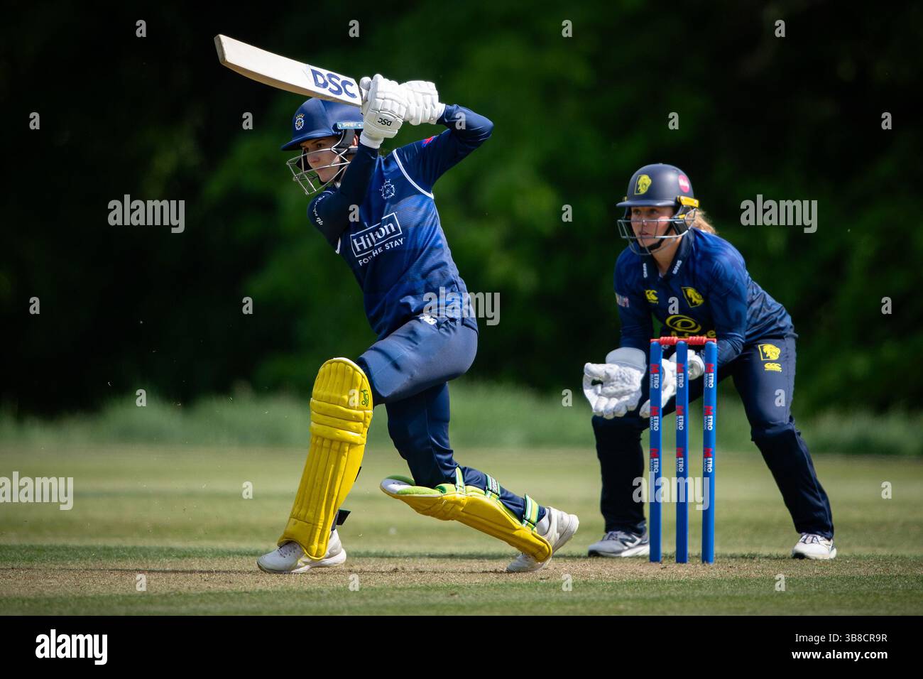 Arundel, UK, 07 May 2025. Charli Knott of Hampshire batting during the ...