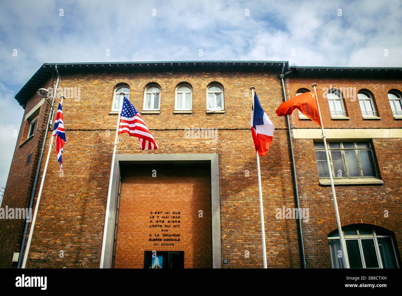 Reims, France, May 7, 2025 Commemorations of the 80th anniversary of ...