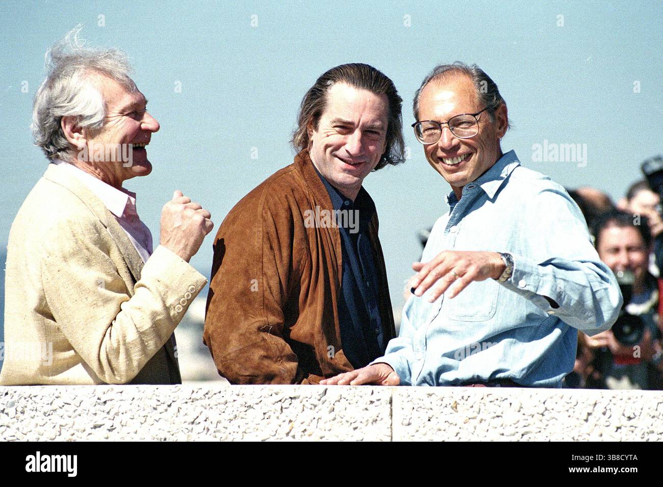 FILE - Actor Robert De Niro, center, appears with fellow actor Sam ...