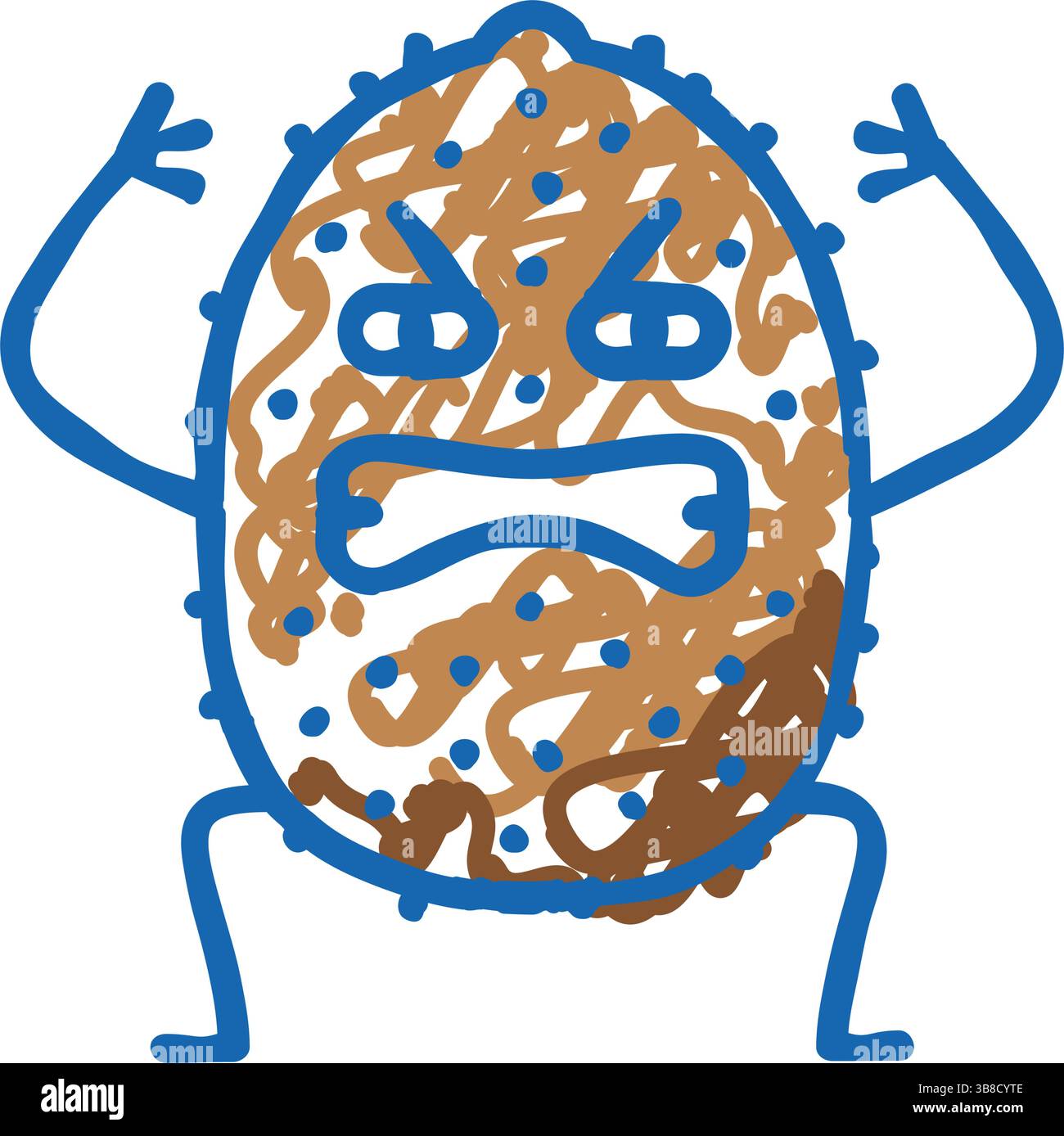 kiwi character icon doodle illustration Stock Vector Image & Art - Alamy