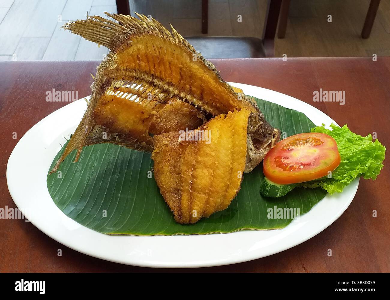 Ikan Gurami Goreng or Fried Gourame Fish, a popular Indonesian dish ...