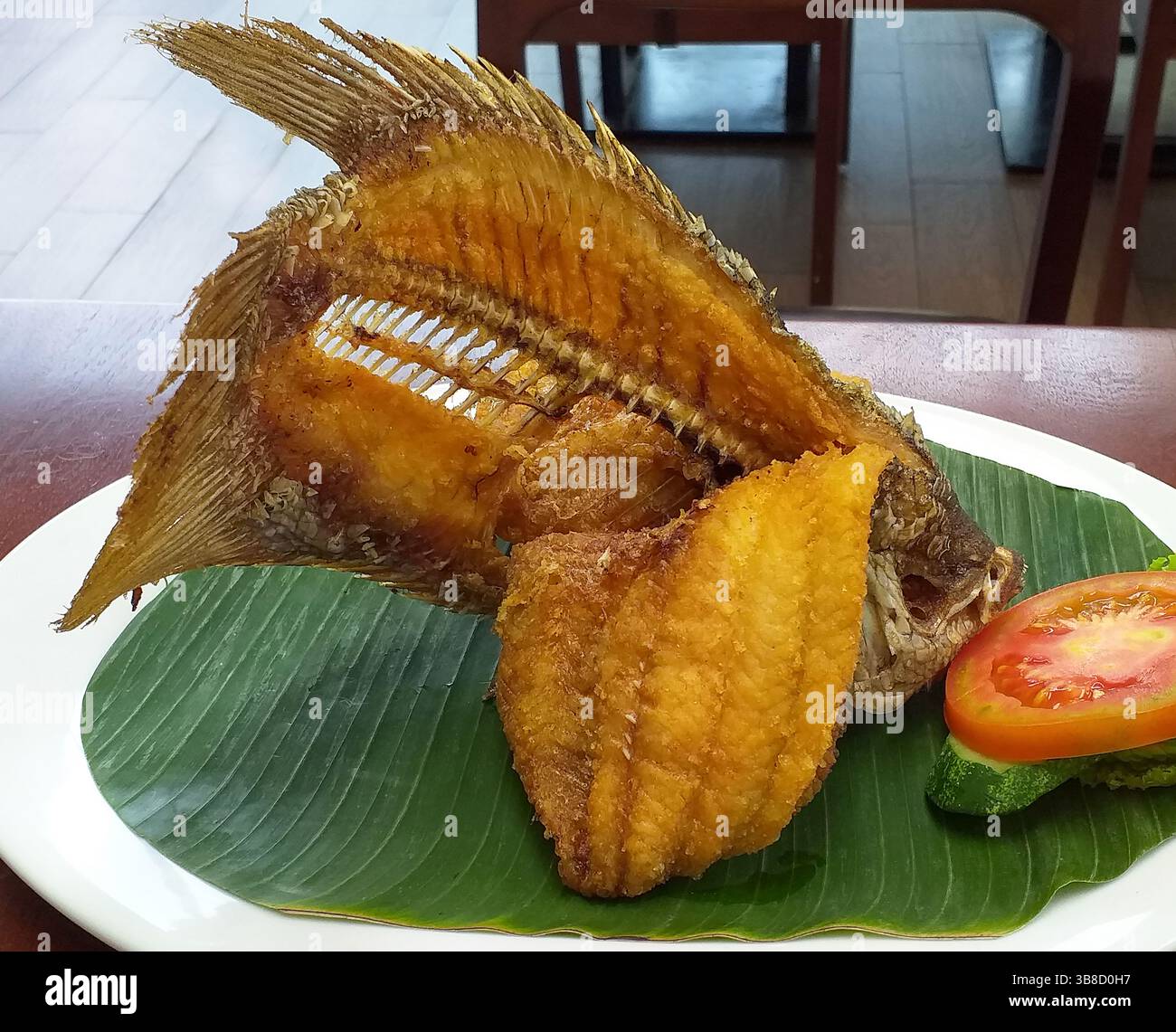 Ikan Gurami Goreng or Fried Gourame Fish, a popular Indonesian dish ...