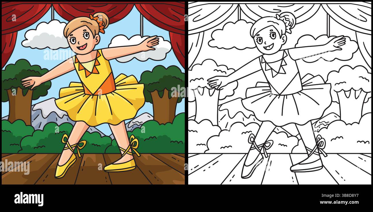 Tendu ballet Stock Vector Images - Alamy