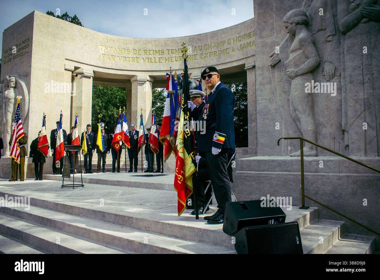 Reims, France, May 7, 2025 Commemorations of the 80th anniversary of ...