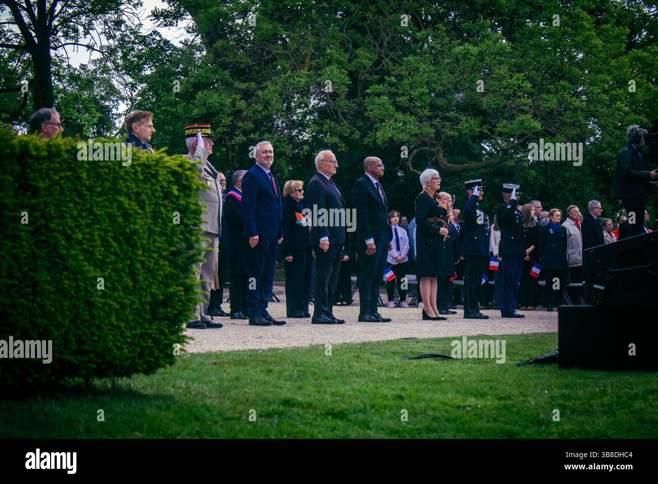 Reims, France, May 7, 2025 At the War Memorial, commemorations marking ...
