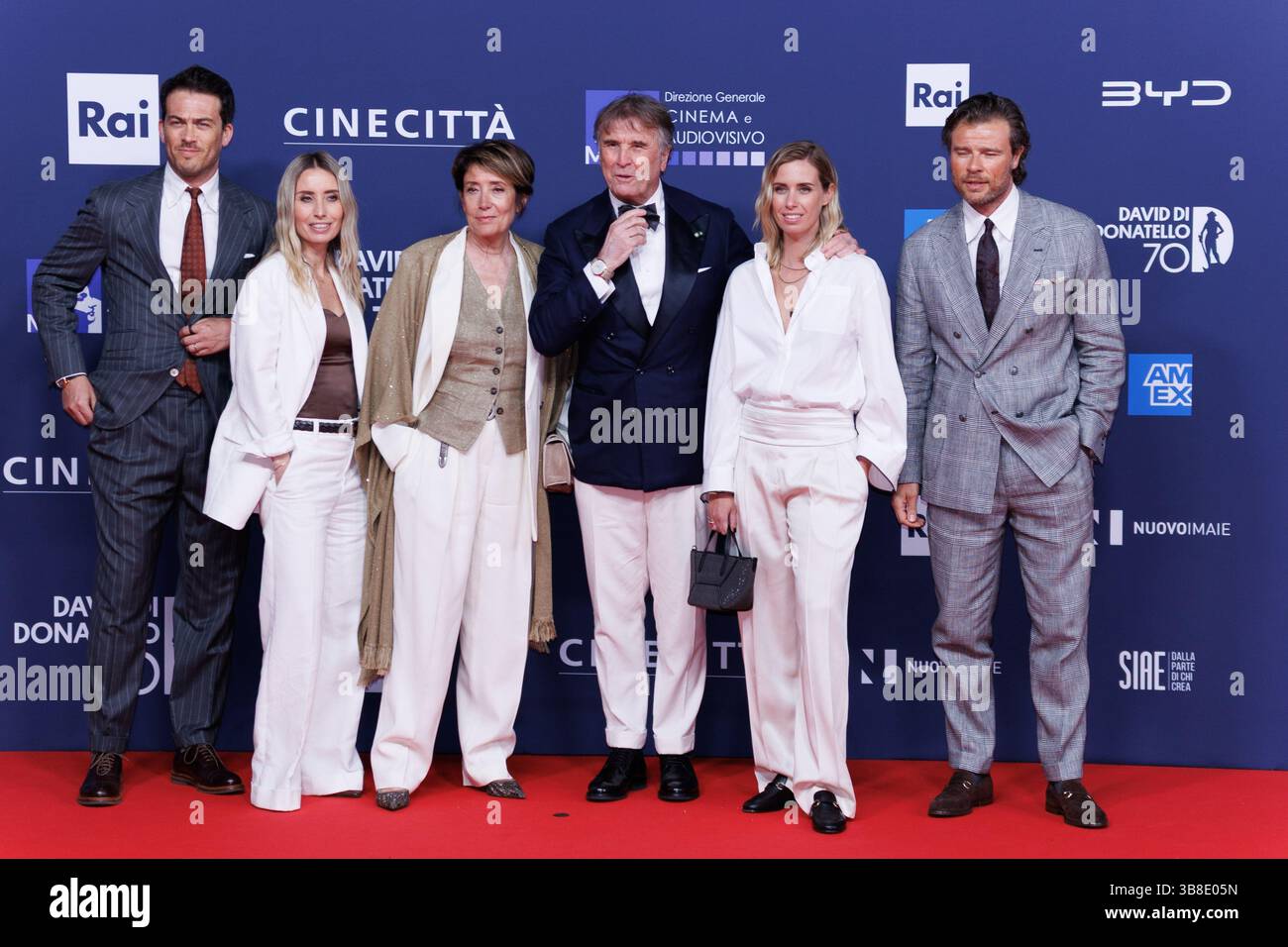 Rome, Italy. 07th May, 2025. Brunello Cucinelli and his family attend ...