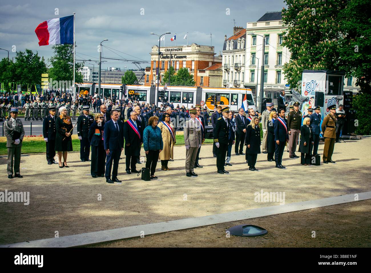 Reims, France, May 7, 2025 At the War Memorial, commemorations marking ...