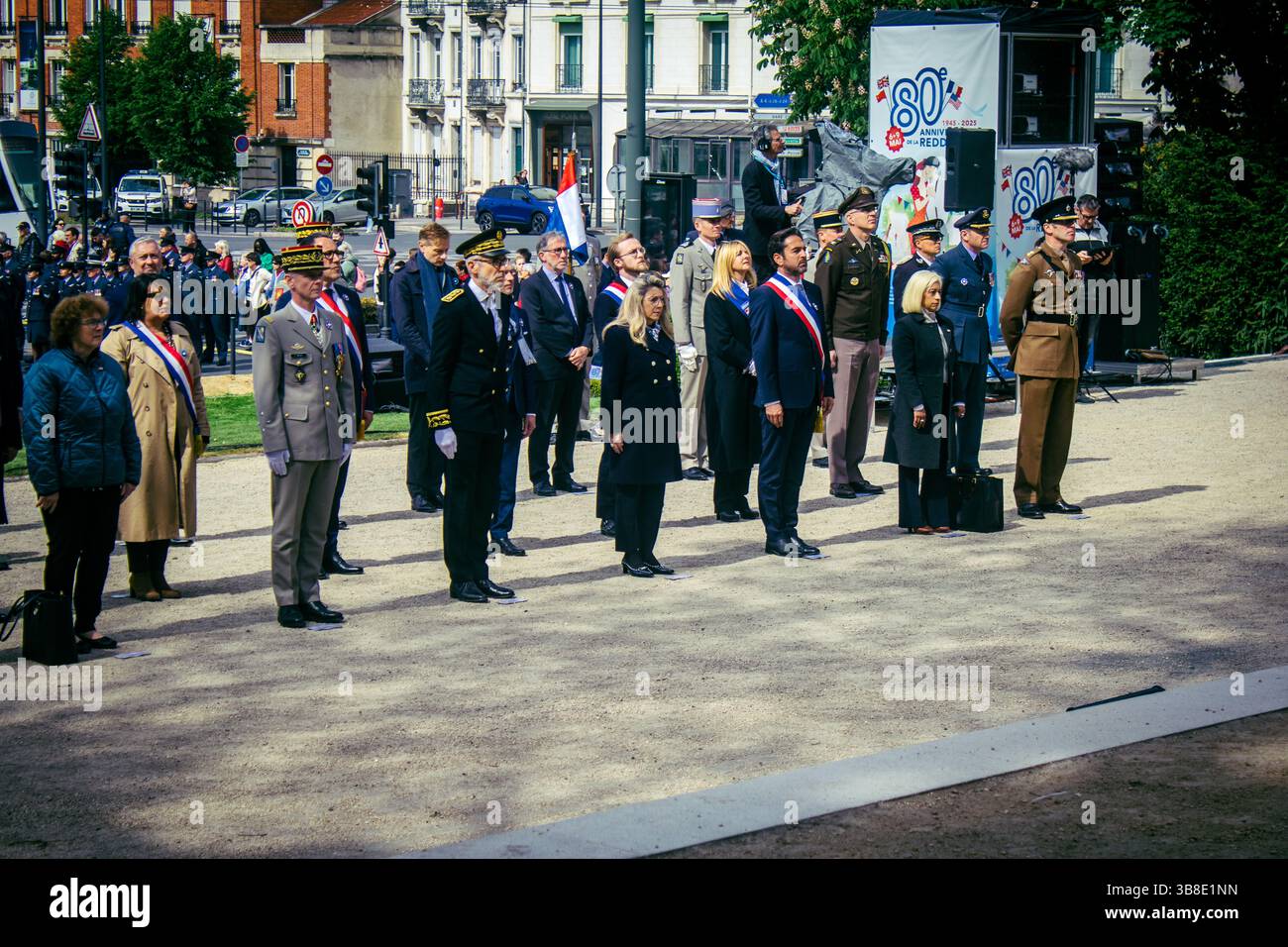 Reims, France, May 7, 2025 At the War Memorial, commemorations marking ...