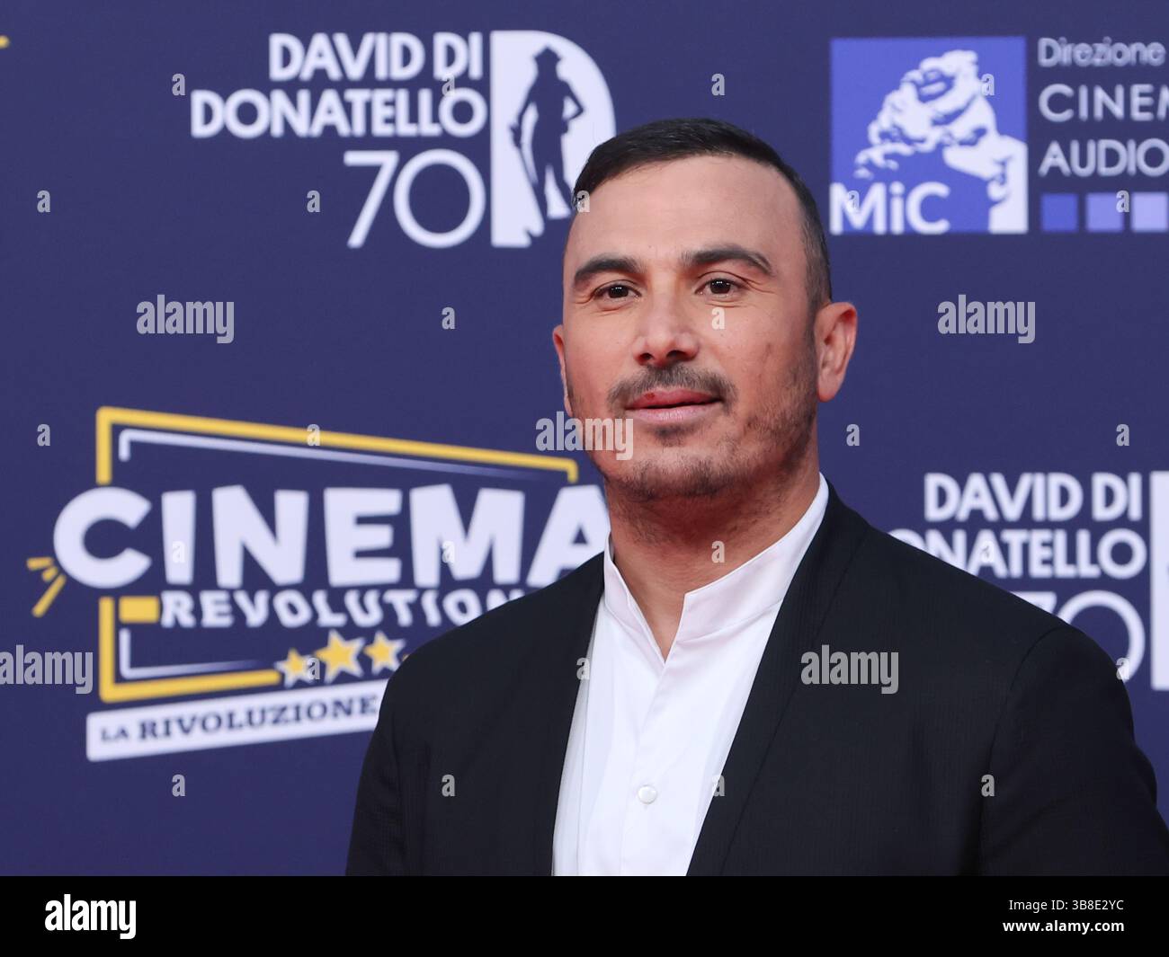 Rome, Italy. 08th May, 2025. Rome, 70th edition of the David di Donatello, red carpet - In the ...