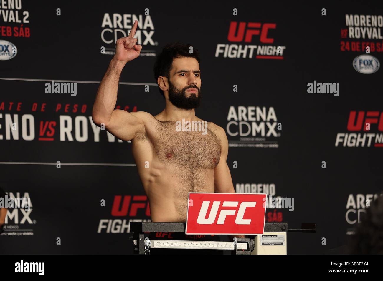 February 23, 2024, Mexico City, Mexico: MUHAMMAD NAIMOV steps on the ...