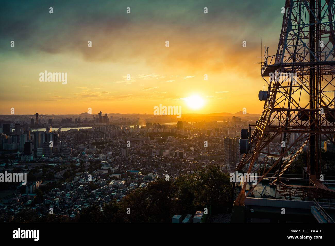 Golden hour over Seoul — where the city meets the sky in perfect ...