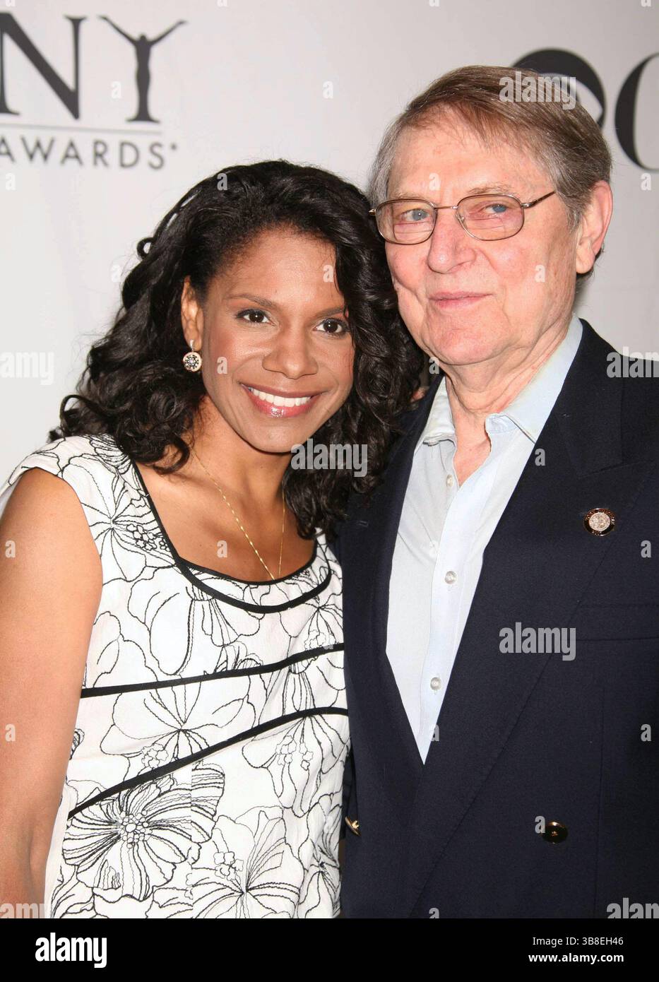 Audra McDonald and John Cullum attend the 2007 Tony Awards Meet the ...