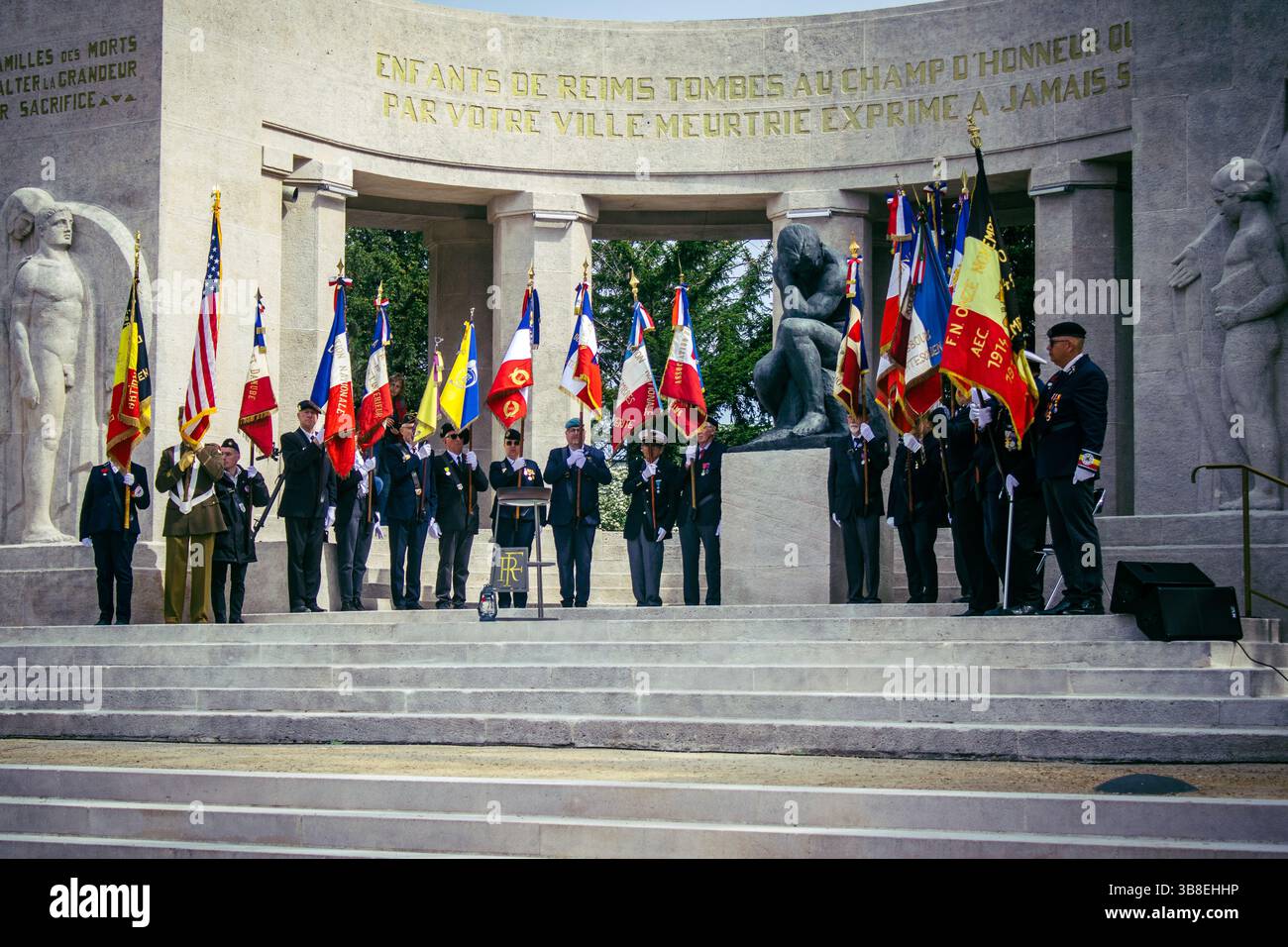 Reims, France, May 7, 2025 Commemorations of the 80th anniversary of ...