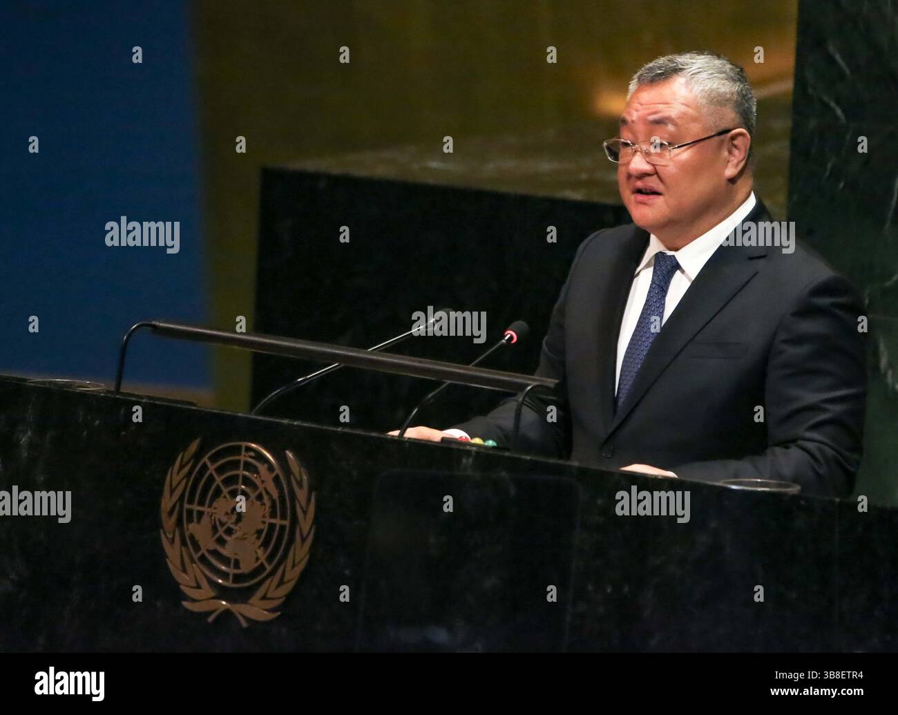 May 7, 2025, New York, New York, USA: FU CONG, Permanent Representative ...