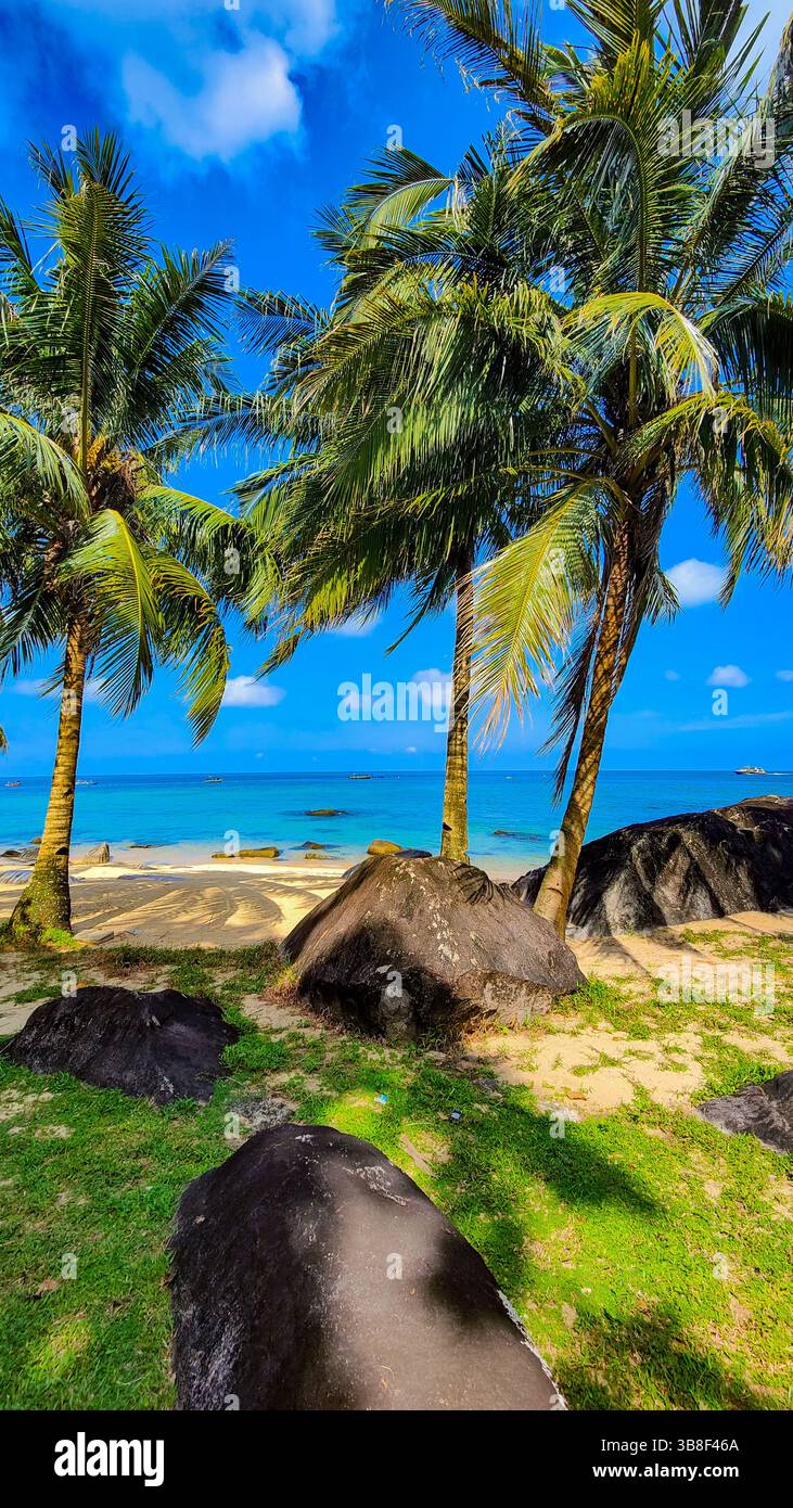 Pulau Tioman tropical island in Malaysia. South China sea. Southeast ...