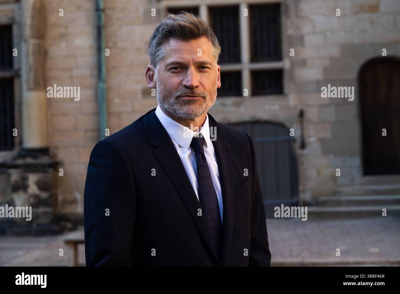 Danish actor Nikolaj Coster-Waldau arrives at Kronborg Castle where TM ...