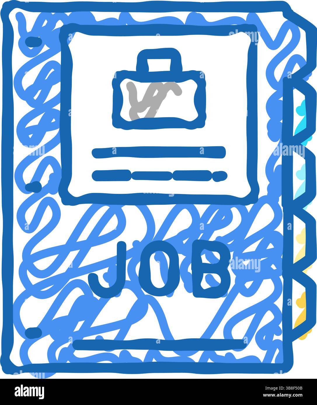job folder icon doodle illustration Stock Vector Image & Art - Alamy