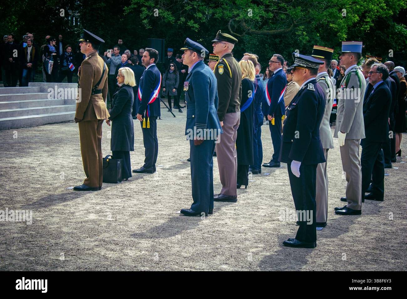 Reims, France, May 7, 2025 At the War Memorial, commemorations marking ...