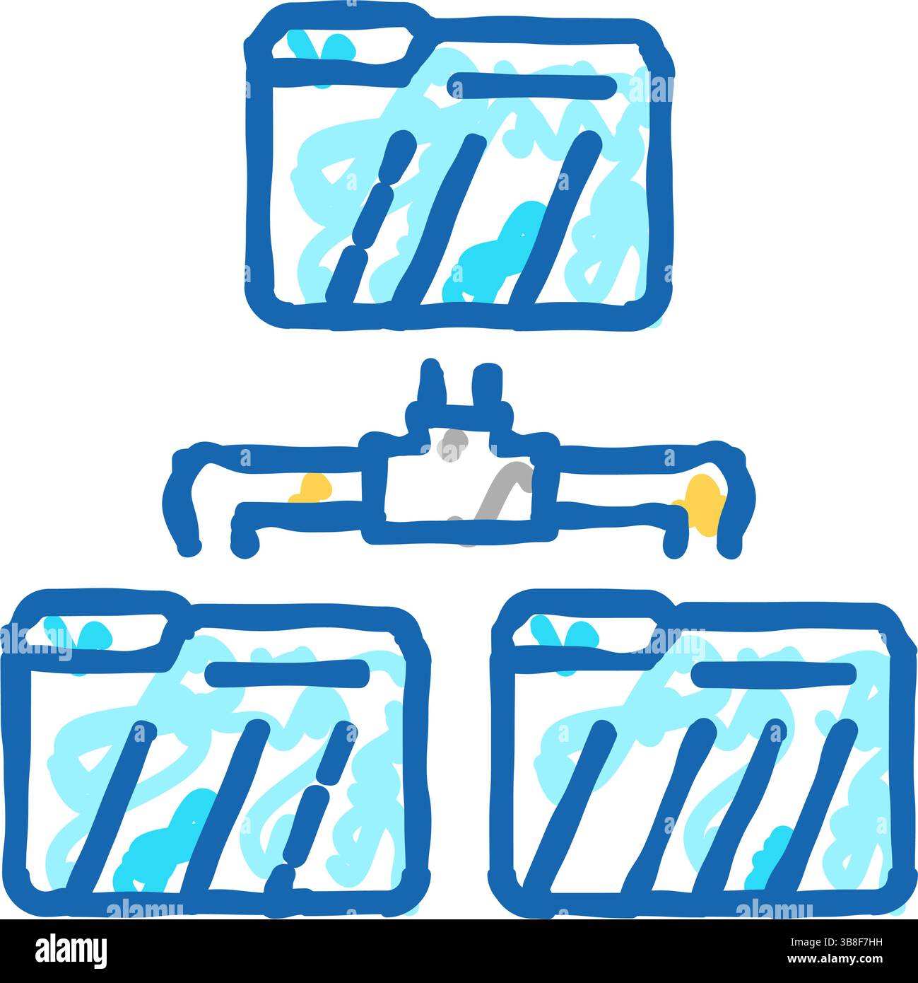 directory folder icon doodle illustration Stock Vector Image & Art - Alamy