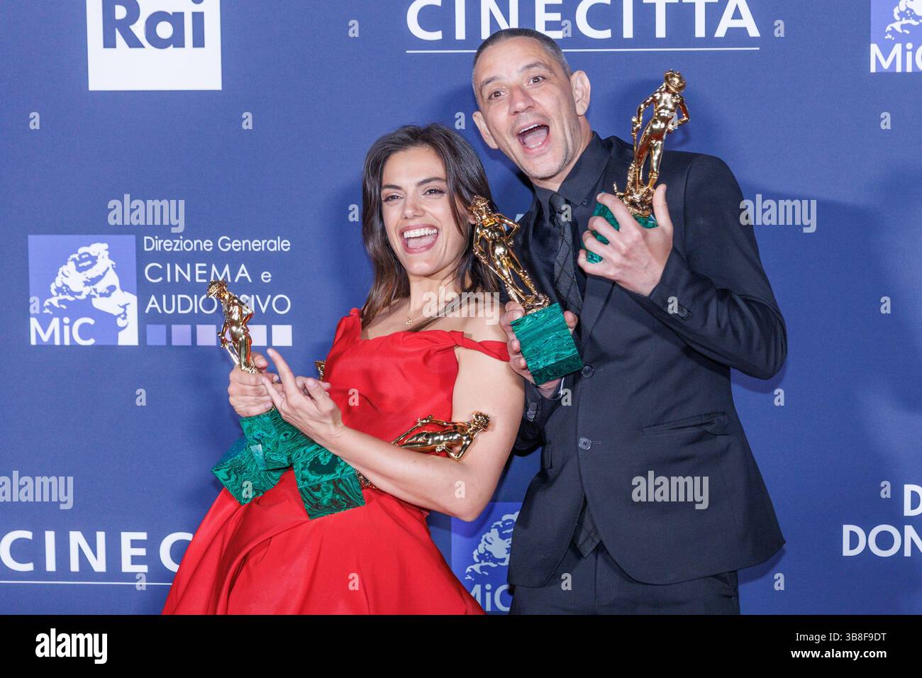 Rome, Italy. 07th May, 2025. Margherita Vicario and Davide Pavanello ...