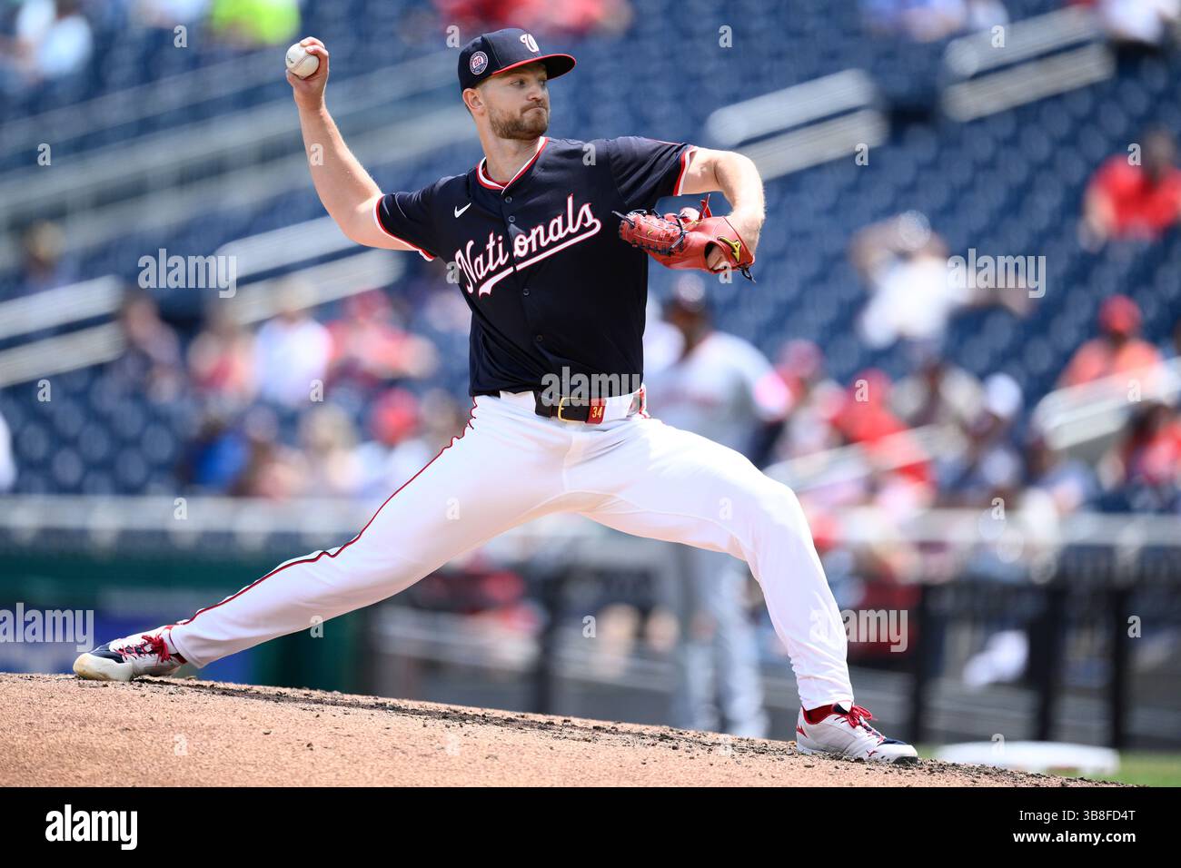 Washington Nationals starting pitcher Michael Soroka in action during a ...