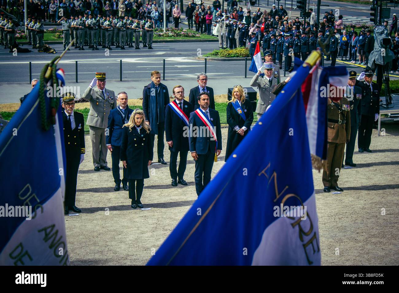 Reims, France, May 7, 2025 At the War Memorial, commemorations marking ...