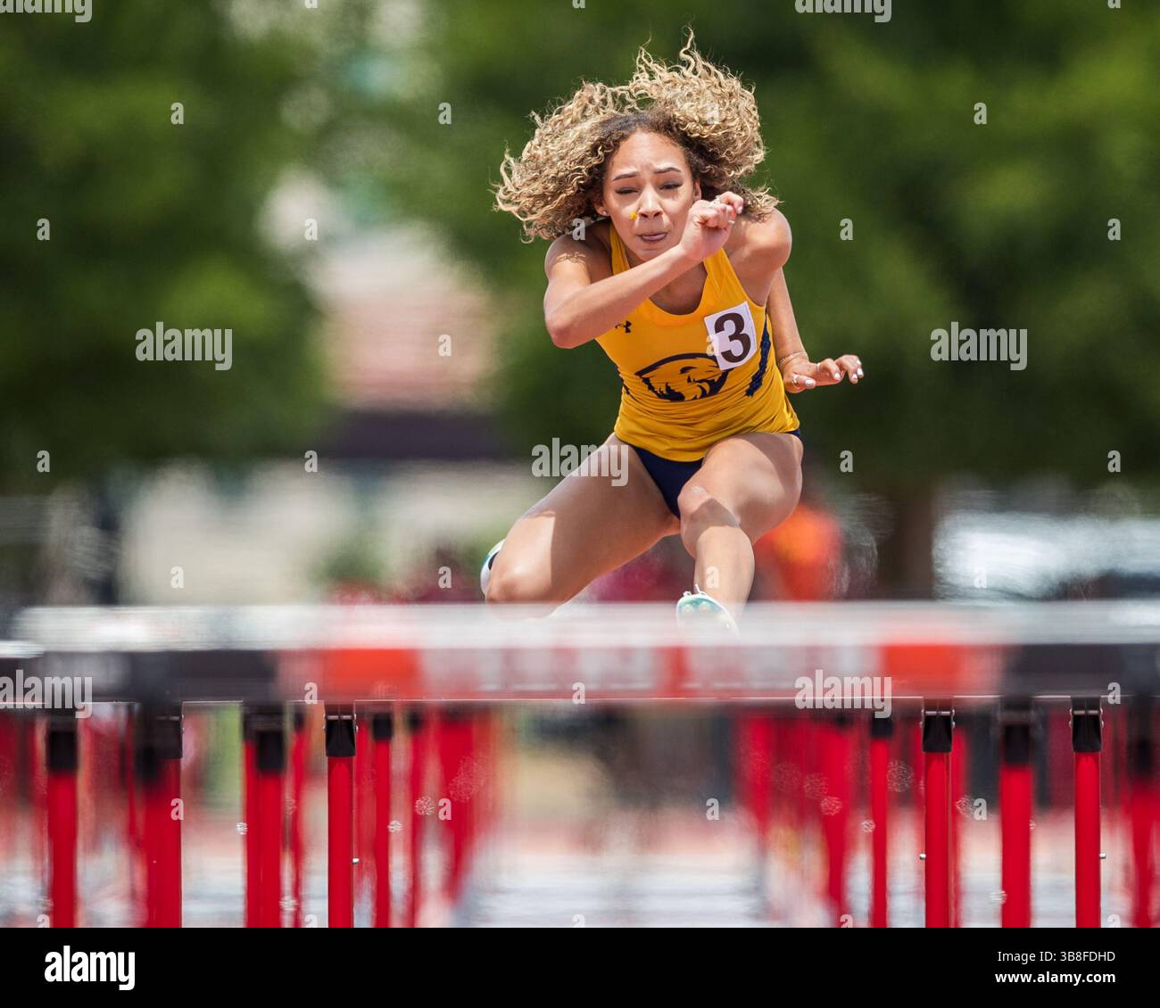 Lubbock, Texas, USA. 1st May, 2025. East Texas A&M sprinter Bre'anna ...