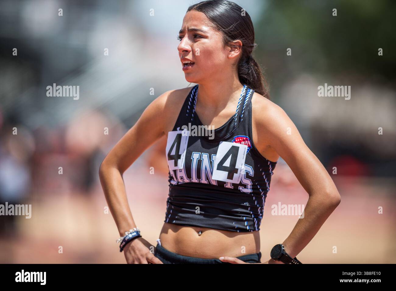 Lubbock, Texas, USA. 1st May, 2025. Our Lady of the Lake Saints runner ...