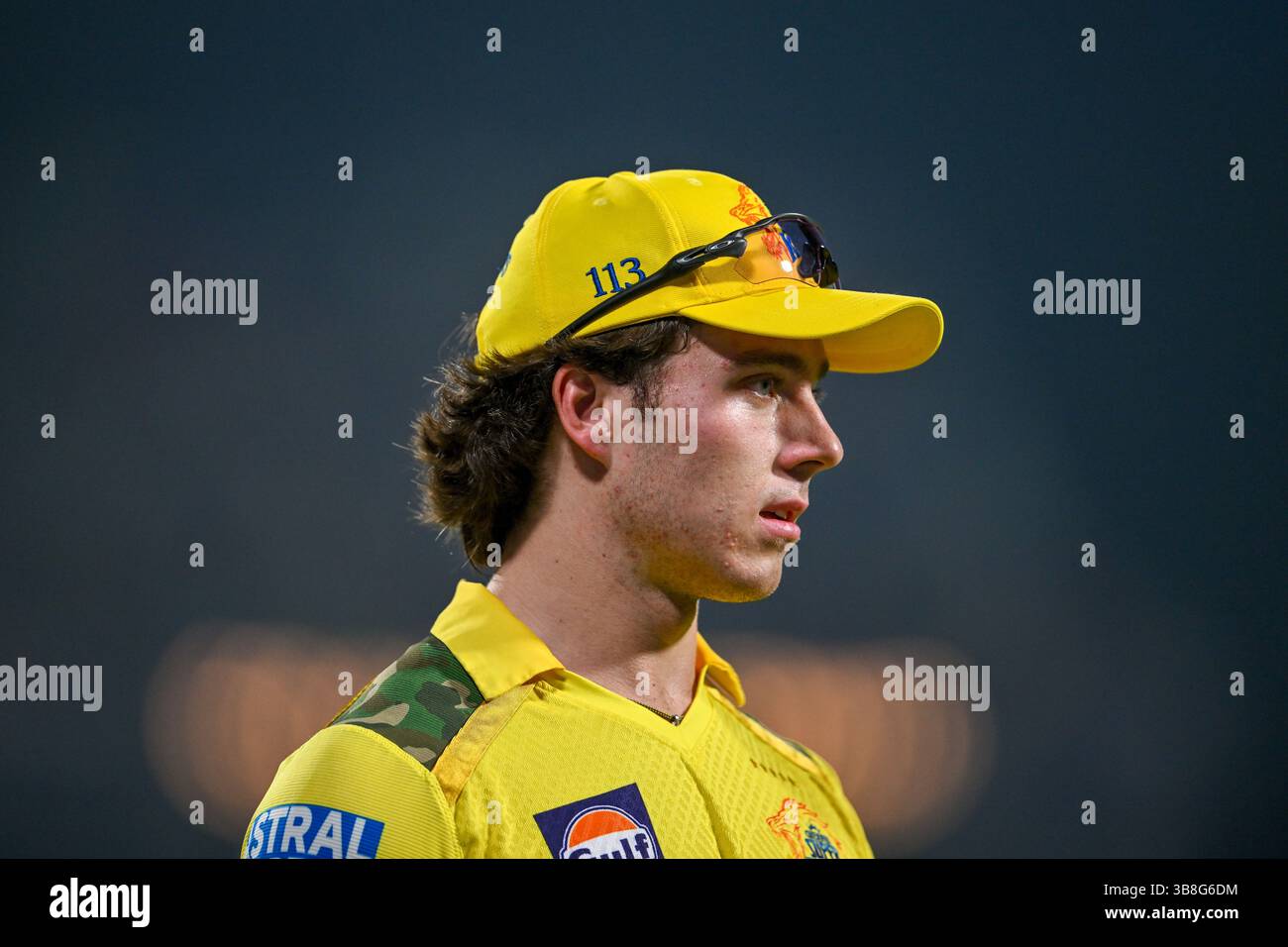 Kolkata, India. 07th May, 2025. Dewald Bravis of Chennai Super Kings ...
