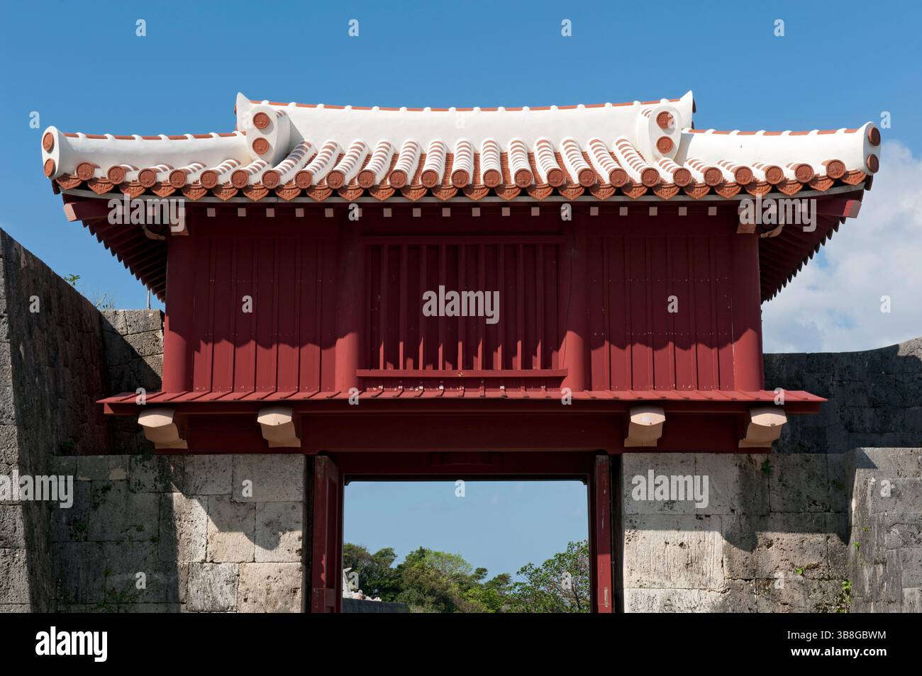 Ryukyu Kingdom Shuri Castle Uekimon Gate, one of several stone portals ...