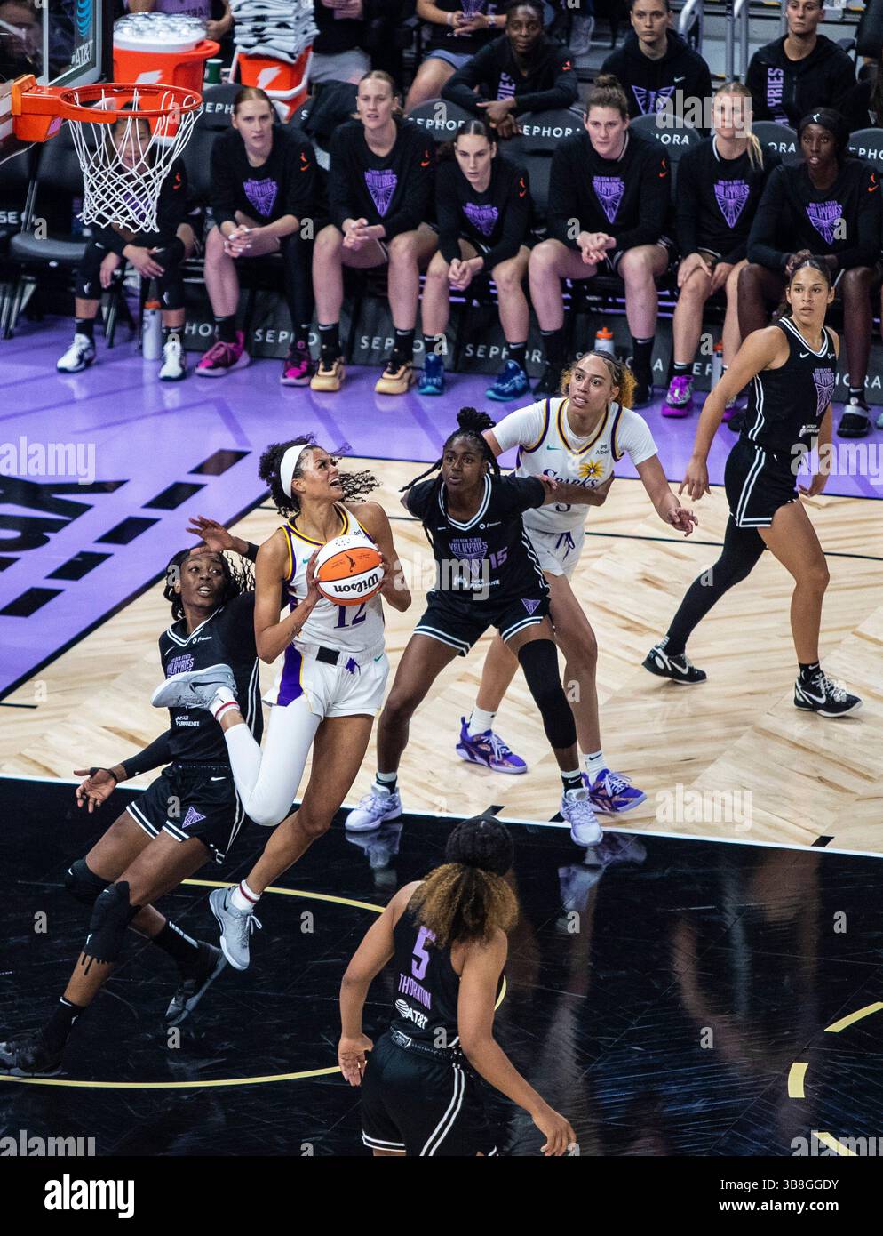 May 06 2025 San Francisco CA, U.S.A. LA Sparks guard Rae Burrell(12 ...