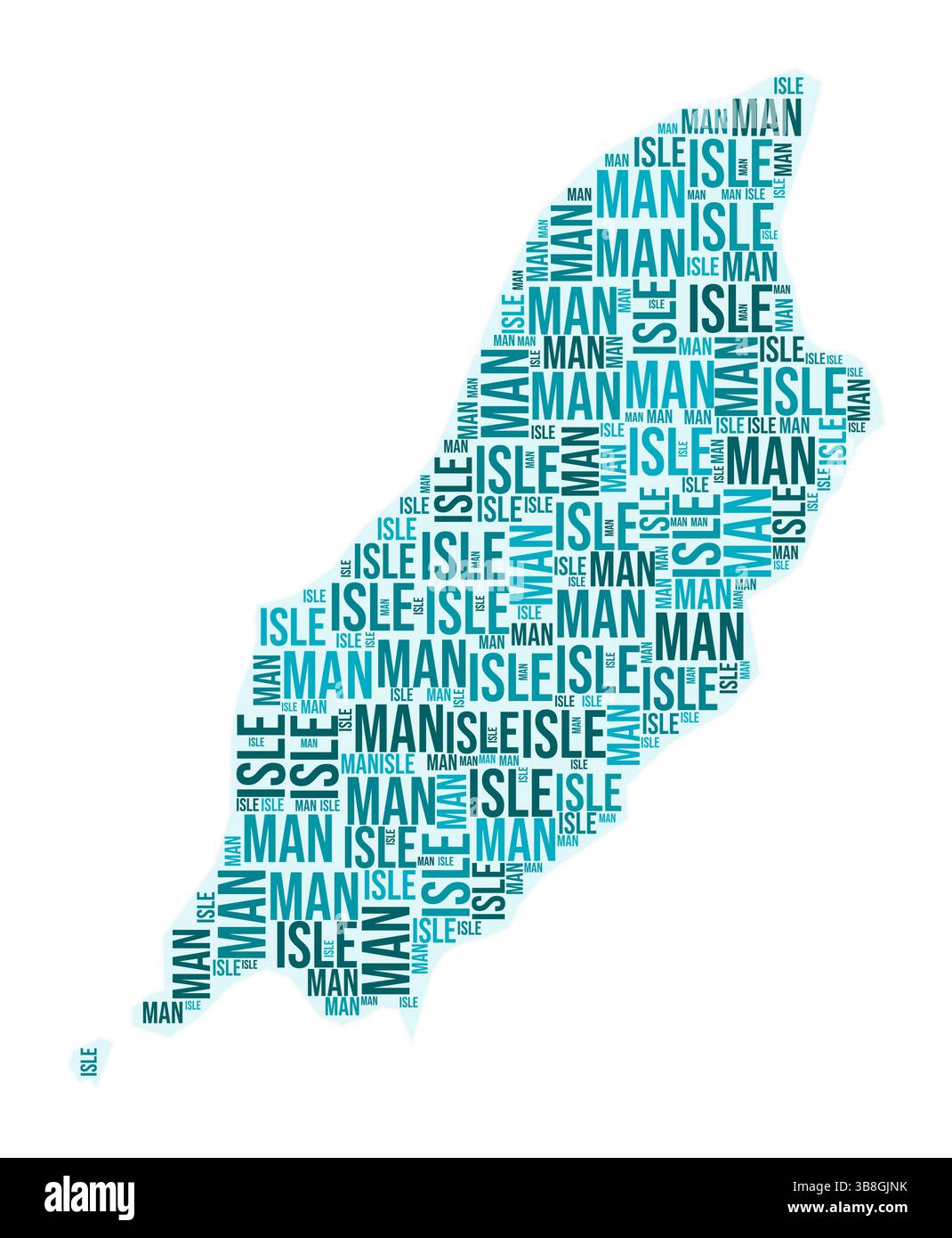 Isle of Man region word cloud. Country shape design. Isle of Man ...