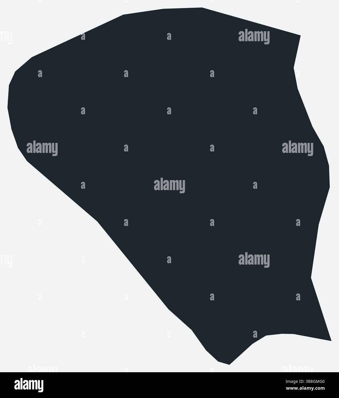 Chhattisgarh map. Just a simple border map. Shape of the state. Blank ...