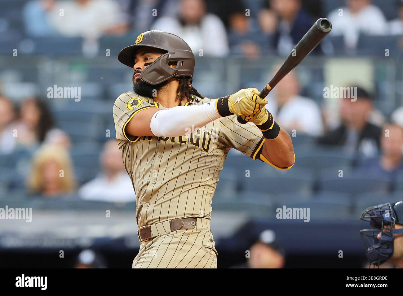 BRONX, NY - MAY 07: Fernando Tatis Jr. #23 of the San Diego Padres at ...