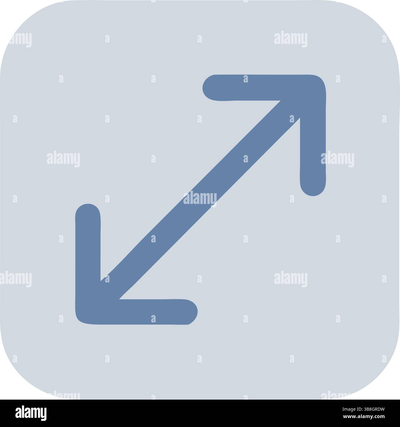 Minimal blue diagonal arrow hi-res stock photography and images - Alamy