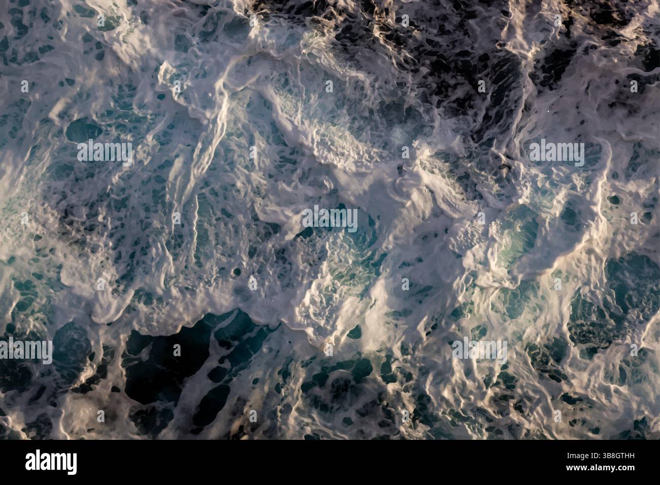 Sea surface calm in ocean Stock Vector Images - Alamy