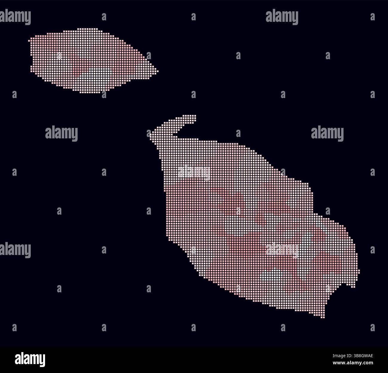Malta on a map Stock Vector Images - Alamy