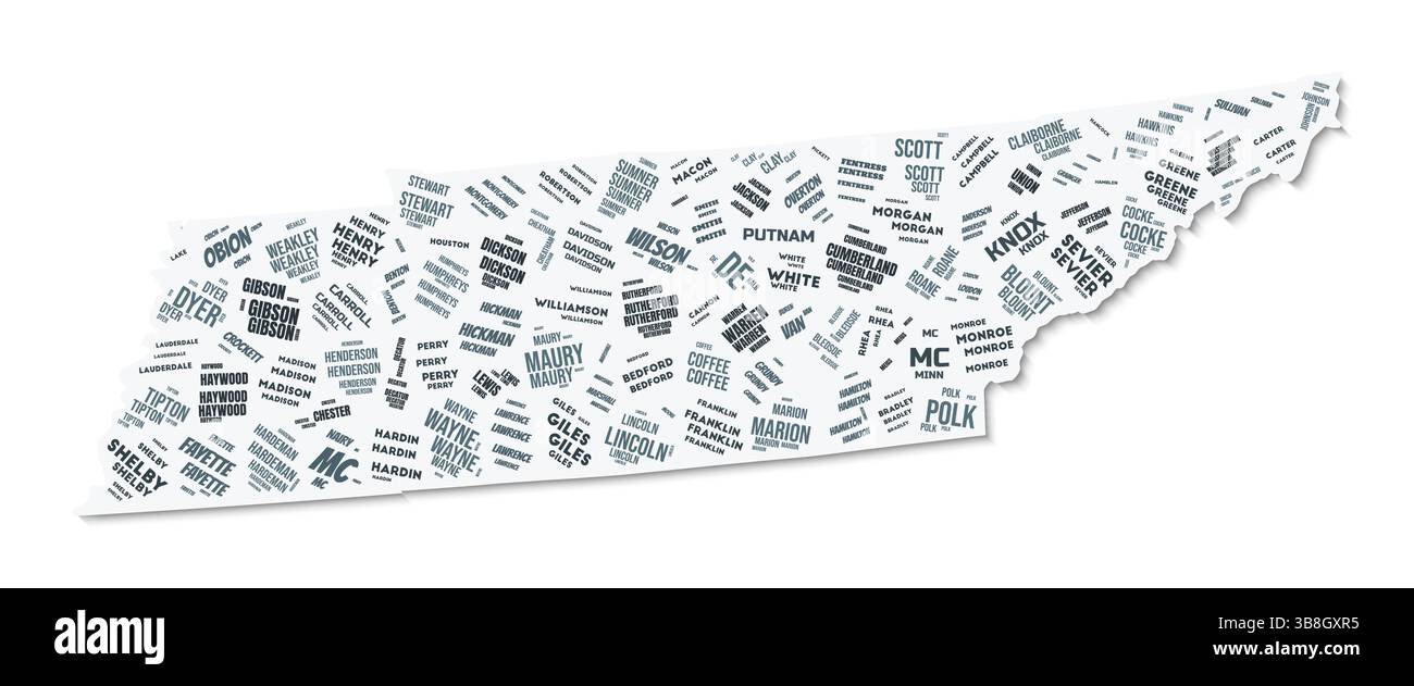 Vintage nashville map Cut Out Stock Images & Pictures - Alamy