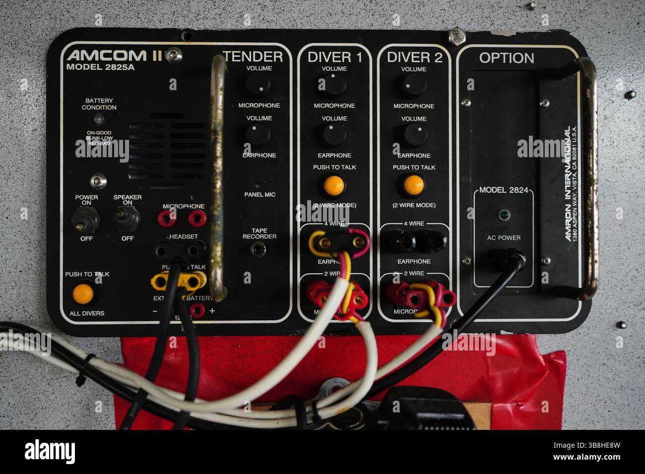 A diver communications box is seen aboard the Suquamish Seafoods vessel ...